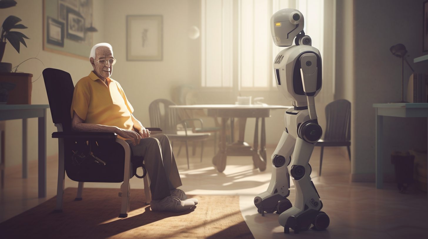 Robots and the future of Care Homes – Digital and AI Art