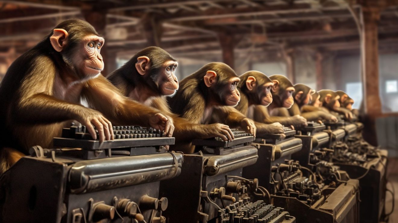 Shakespeare, Infinite Monkeys and Infinite Typewriters – Digital and AI Art