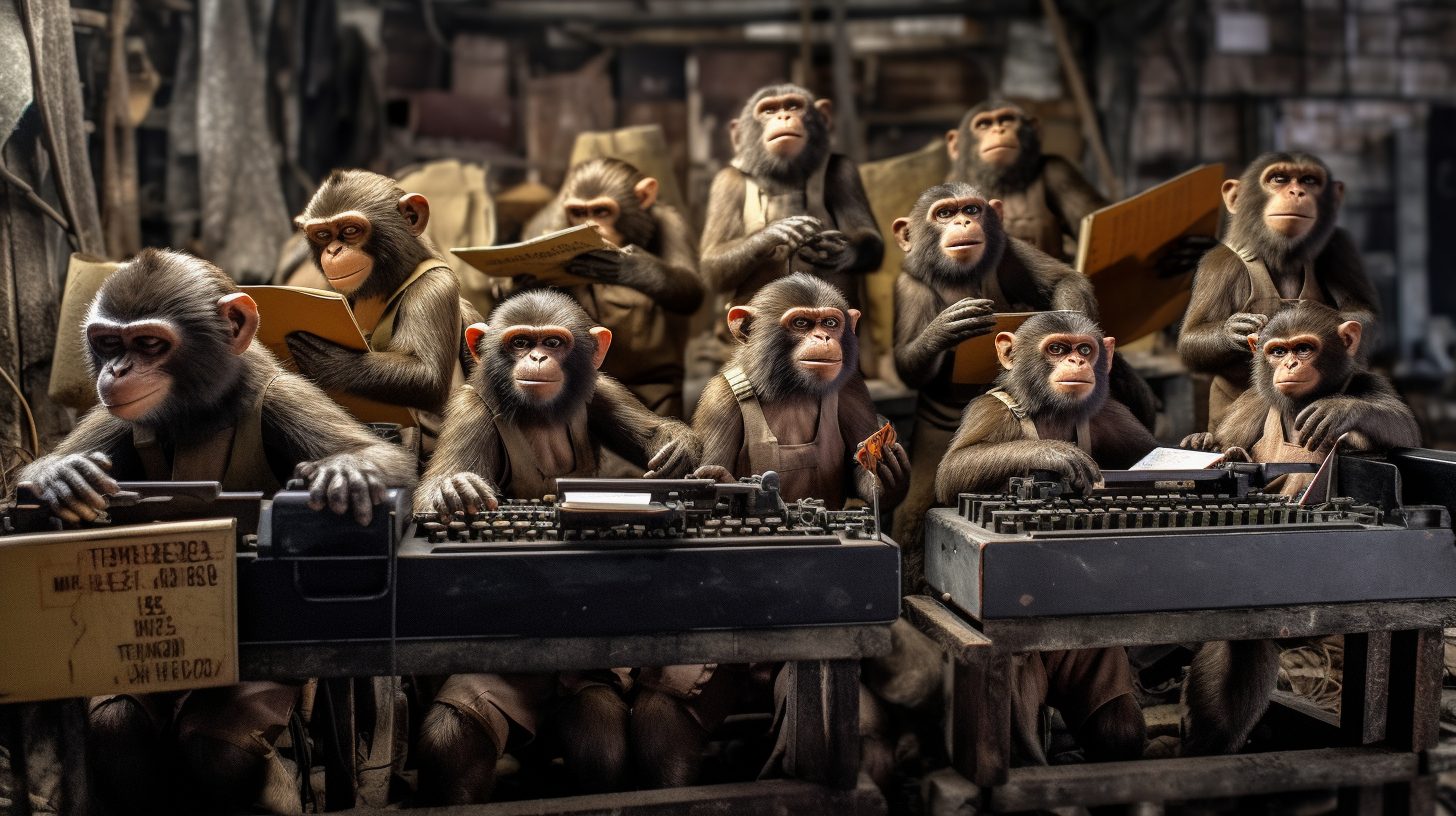 Shakespeare, Infinite Monkeys and Infinite Typewriters – Digital and AI Art