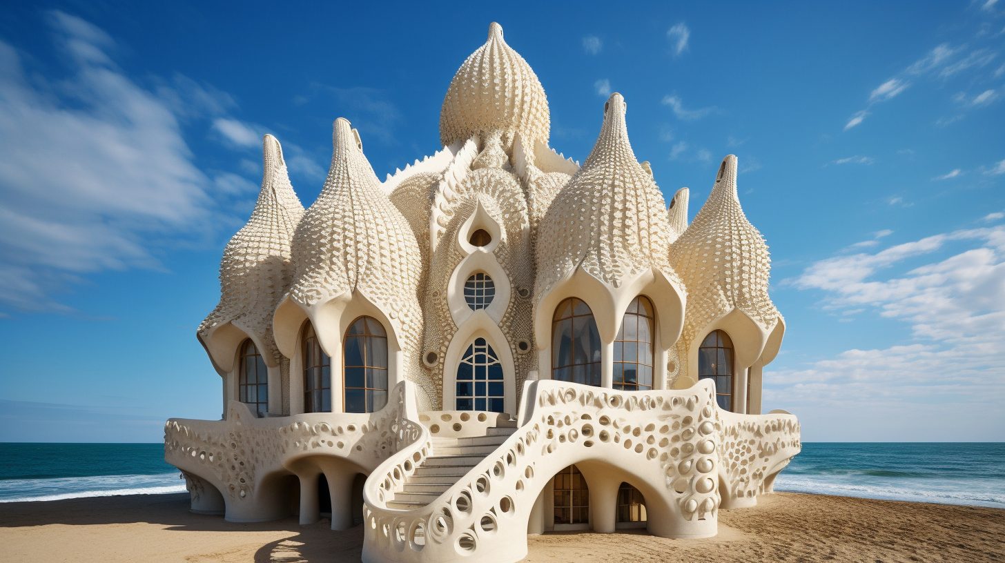 Sea Shell Inspired Architecture – Digital and AI Art